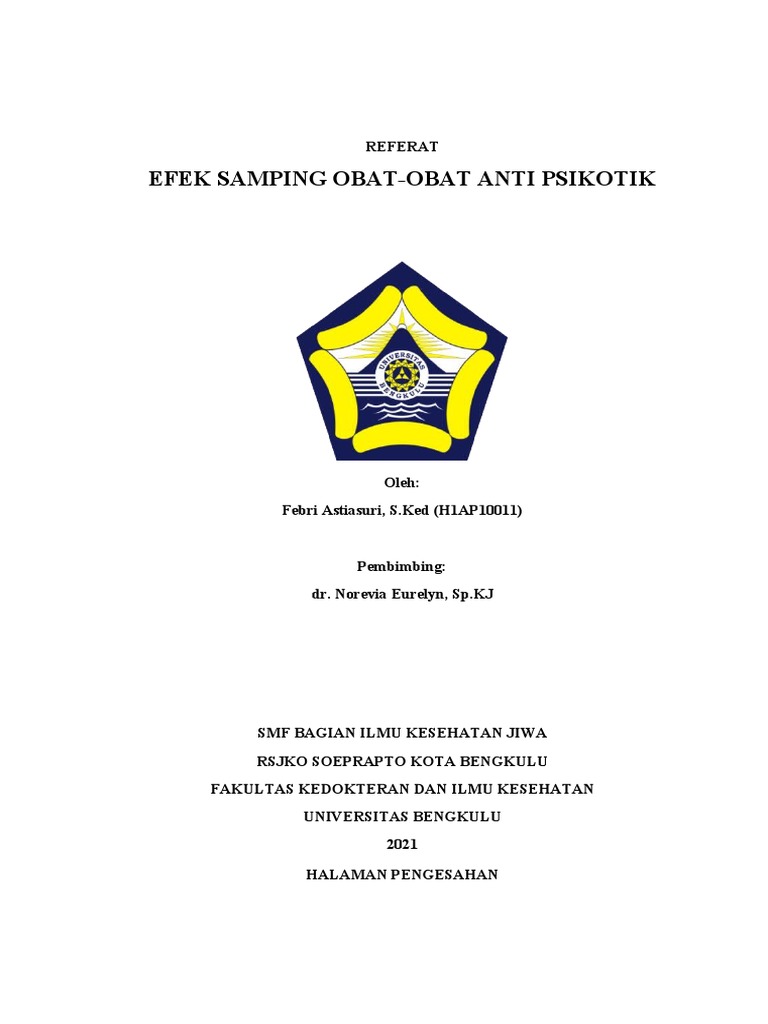 Referat Psikiatri - Efek Samping Obat-Obat Anti Psikotik | PDF Referat Psikiatri - Efek Samping Obat-Obat Anti Psikotik | PDF