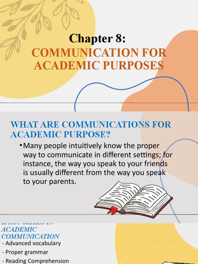Chapter 8 Communication For Academic Purposes | PDF | Communication ...