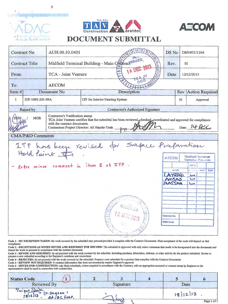ITP 1093 201 09A V01.C (ITP For Interior Painting System) 74943 ...