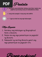 Module 5 - Pagsulat NG Bionote | PDF