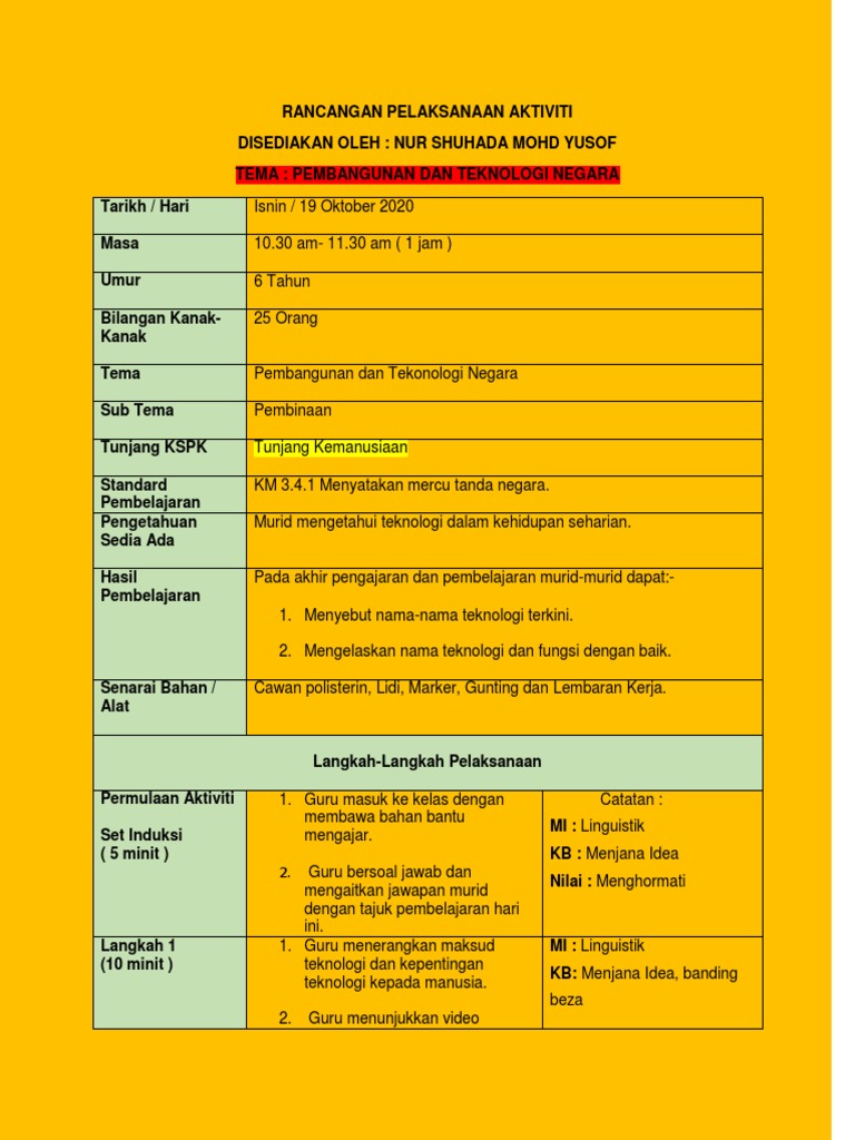 RPH-MINGGU 3 Complete 1 | PDF