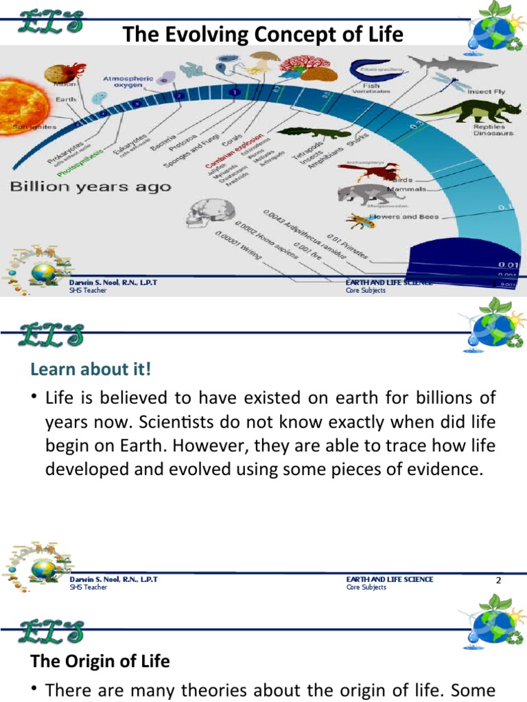 I.A. The Evolving Concept of Life | PDF | Life | Organisms