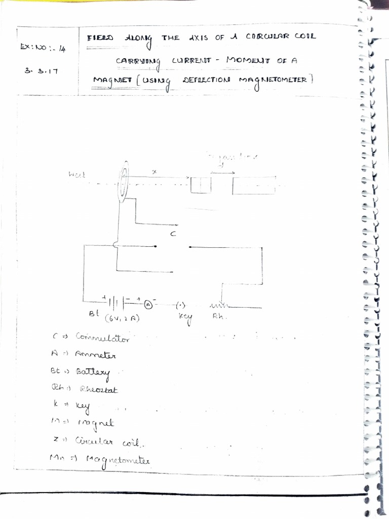 Deflection Magnetometer | PDF