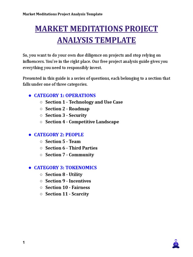 Project Analysis Template | PDF | Cryptocurrency | Audit