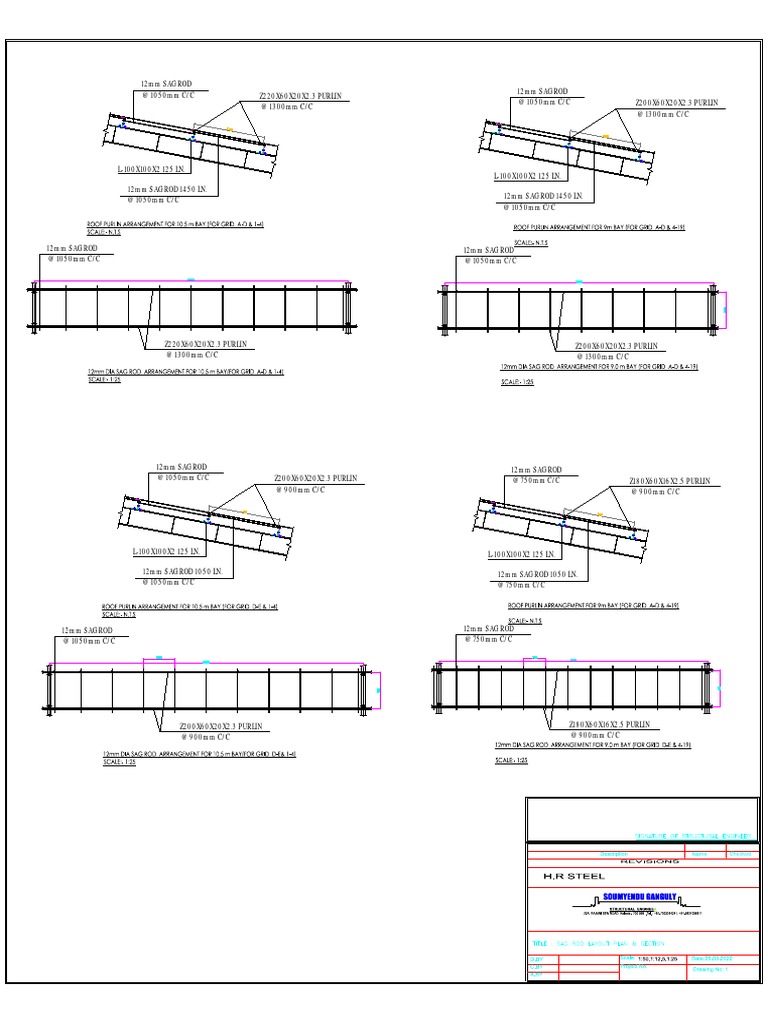 Sag Rod Layout | PDF | Home & Garden