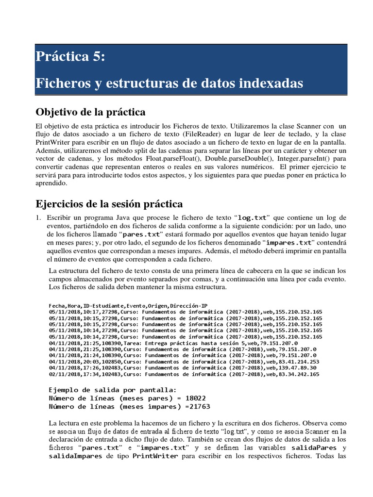 Practica5 2122 | PDF | Archivo de computadora | Estructura de datos de matriz
