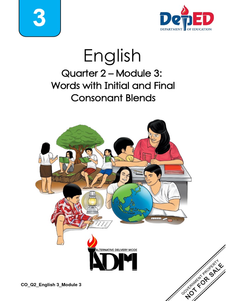English3 q2 Mod3 WordswithInitialandFinalConsonantBlends v2 | PDF | Linguistics