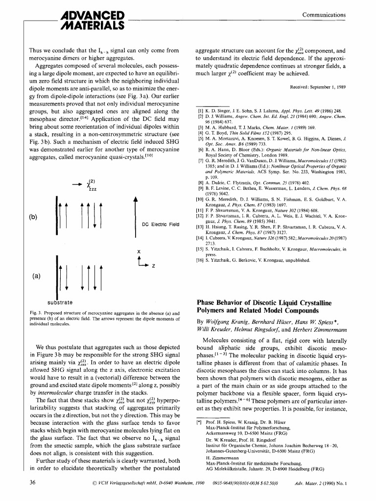 Phase Behavior of Discotic Liquid Crystalline Polymers and Related ...