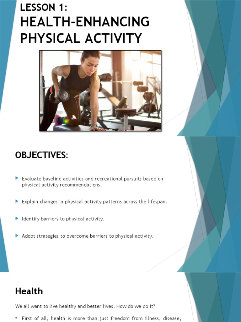 Health-Enhancing Physical Activity Overview | PDF | Stress (Biology ...
