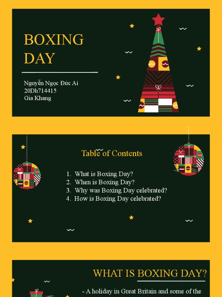 Boxing Day | PDF | Observances | Holidays