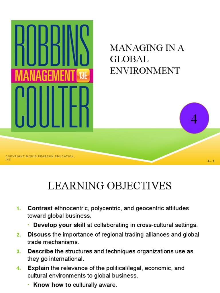 Unit 4. Managing in A Global Environment | PDF | Multinational ...