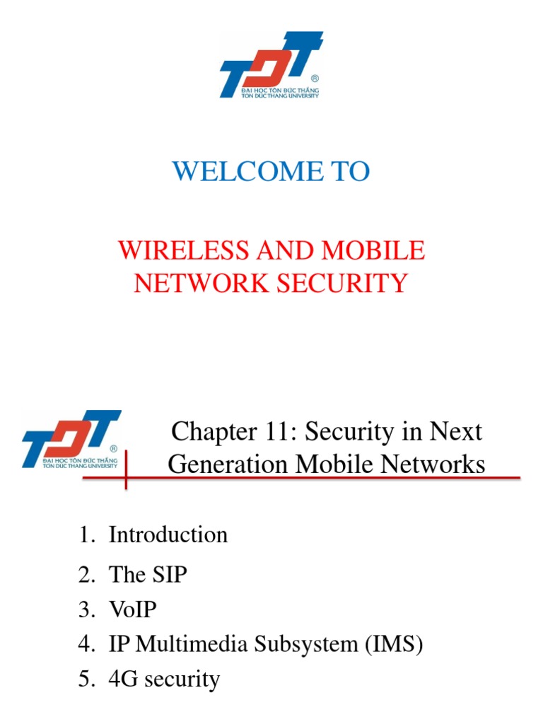Part 11 - Security in Next Generation Mobile Networks | PDF | Ip Multimedia Subsystem | Session ...