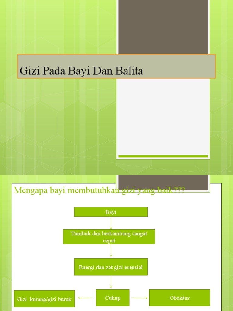 Gizi Optimal untuk Bayi dan Balita | PDF