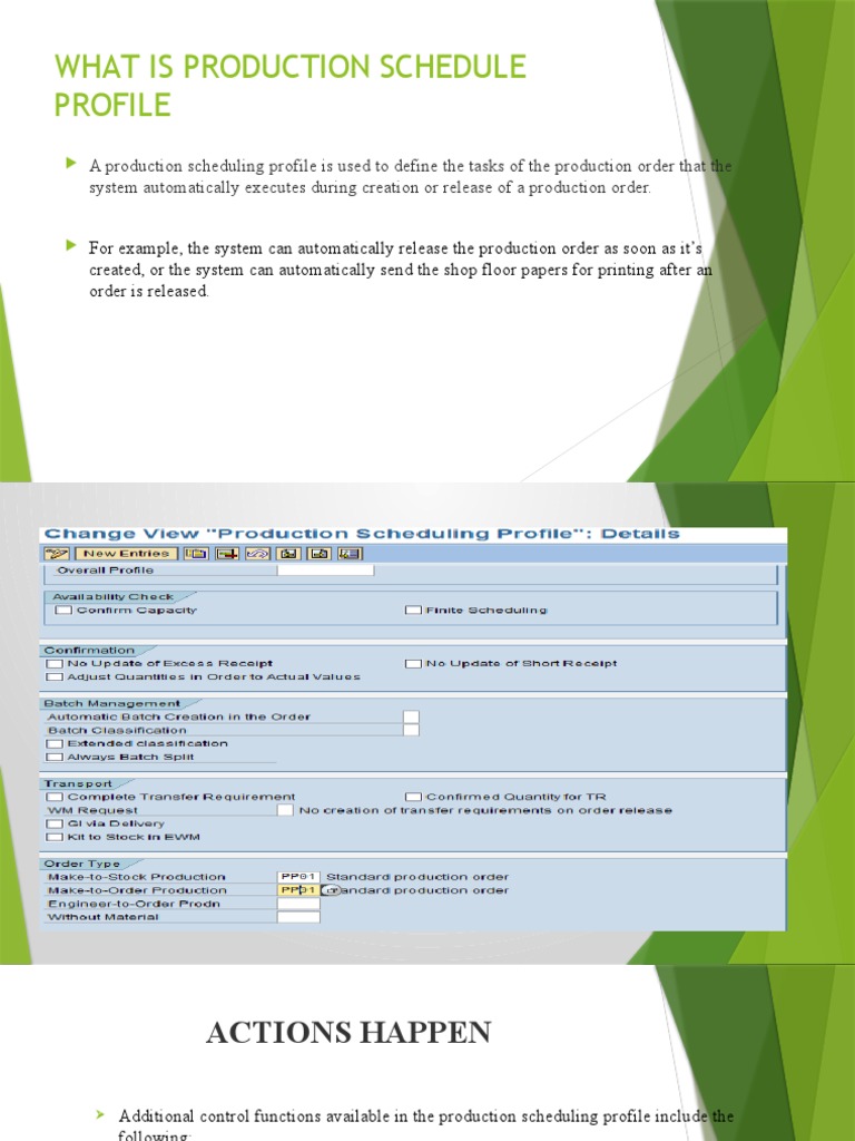 8.production Schedule Profile | PDF