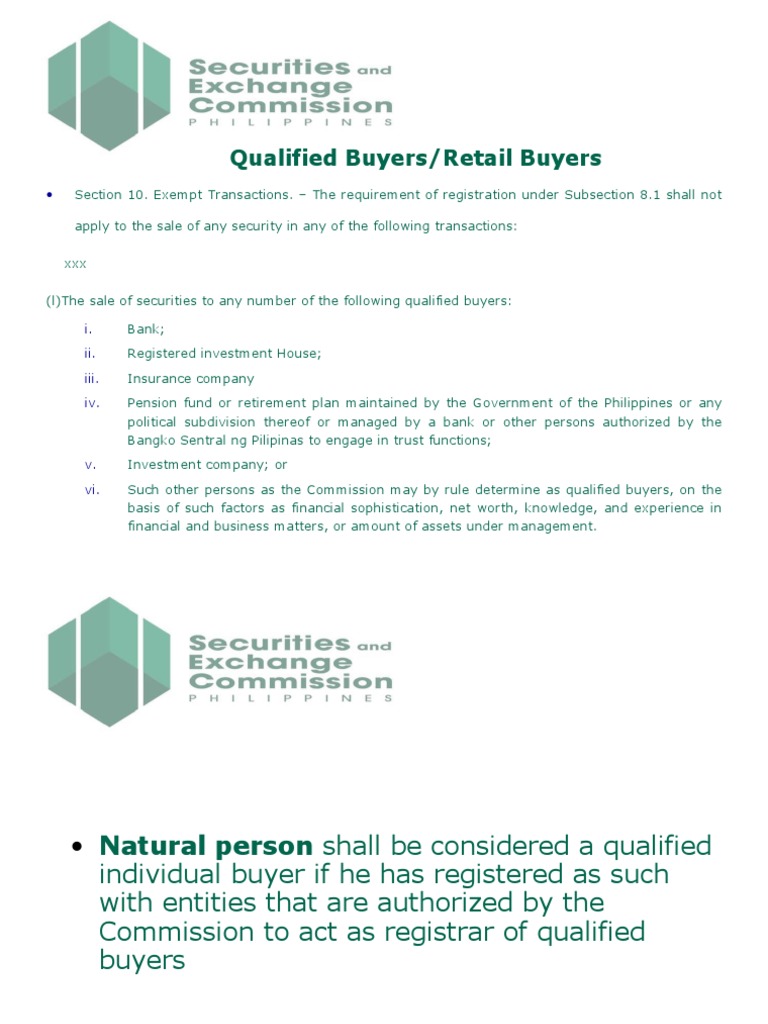 What Is A Well Qualified Buyer
