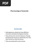 Autacoid | PDF | Serotonin | Clinical Medicine