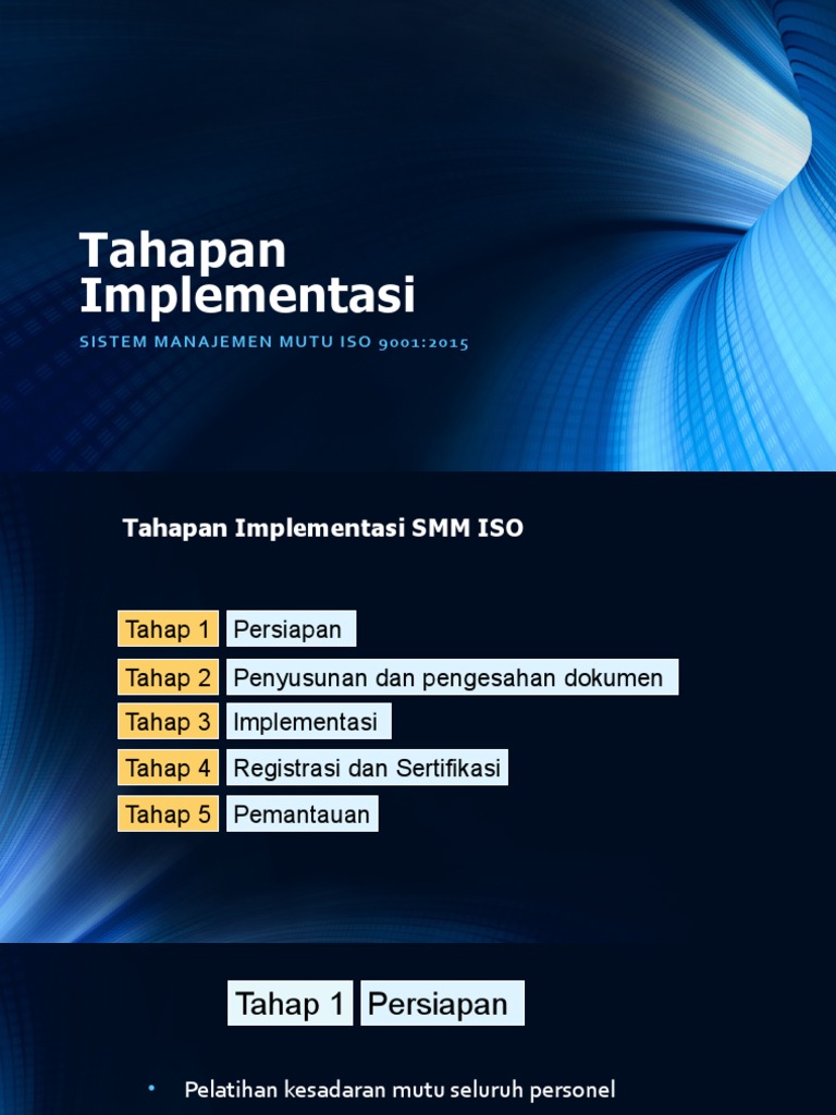 03 - Tahapan Implementasi QMS 9001 - 2015 - Ok-2 | PDF