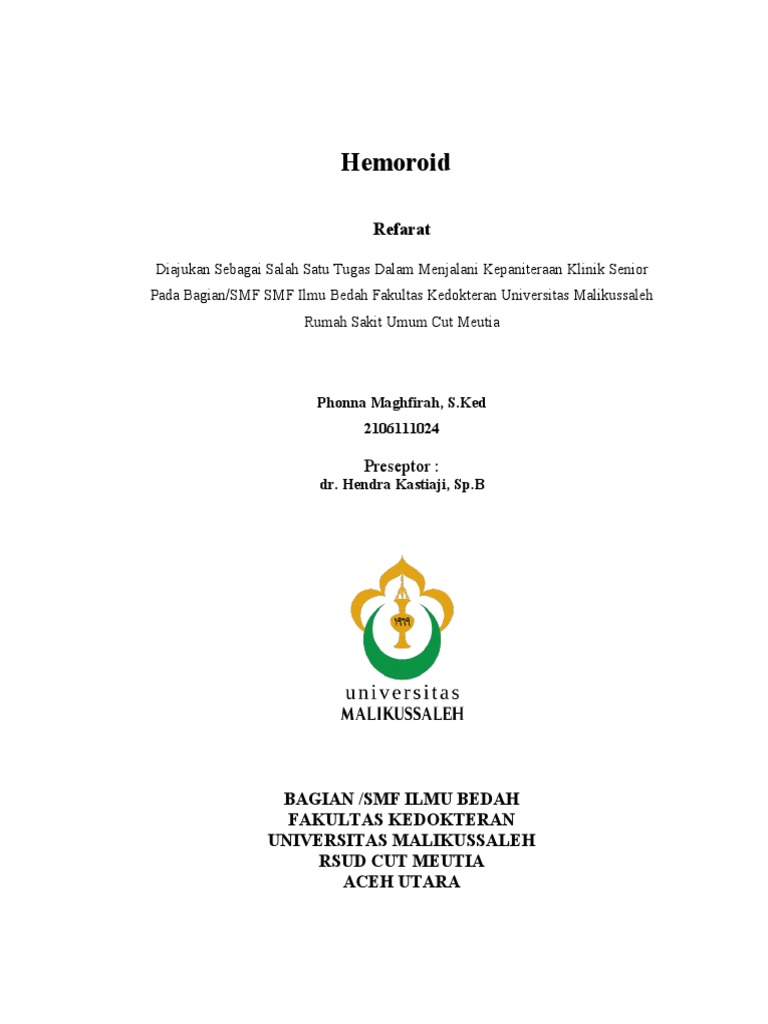 Refarat | PDF | Kesehatan Holistik | Sains & Matematika