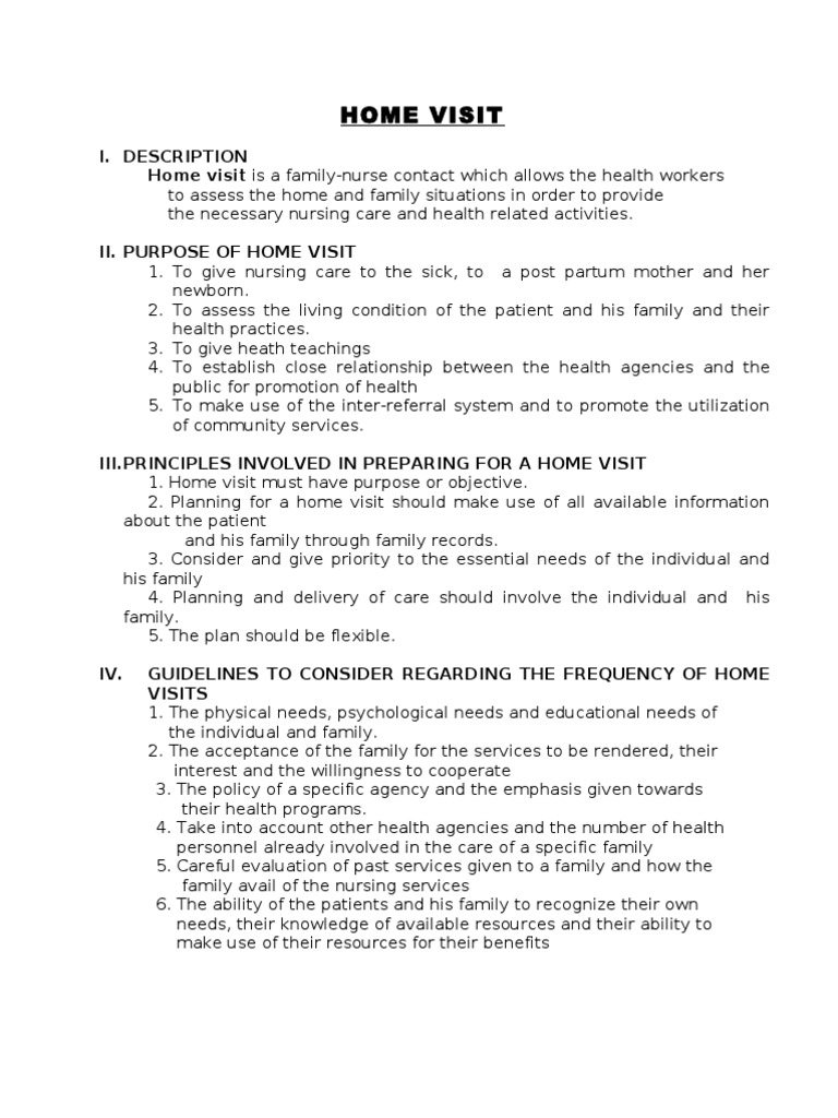 Home Visit PHN Bag | PDF | Hand Washing | Nursing