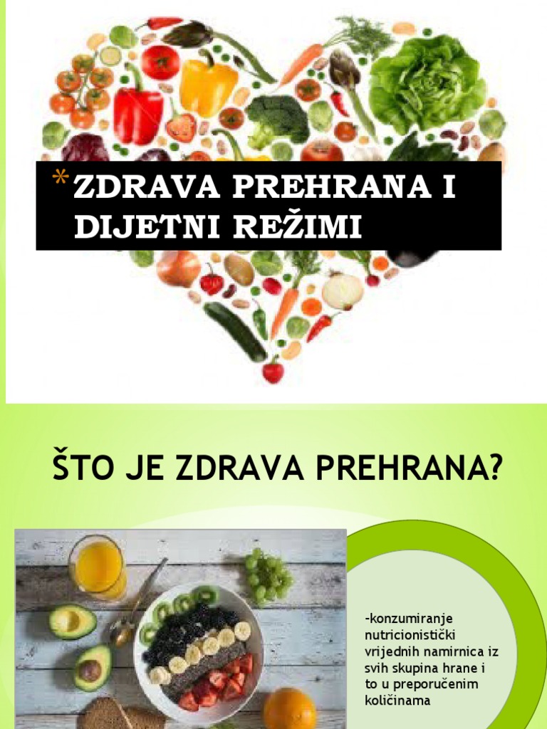Zdrava Prehrana I Dijetni Režimi-Lana Zorić, Sara Živanović | PDF