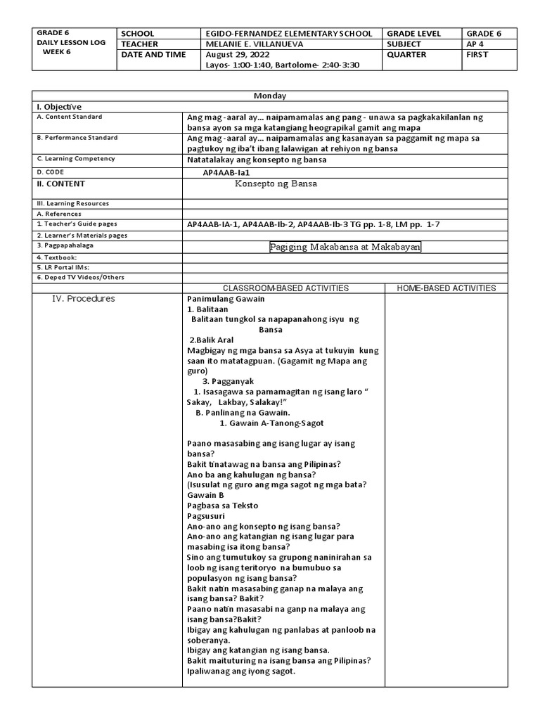 Ap4 Daily Log wk1.1 | PDF