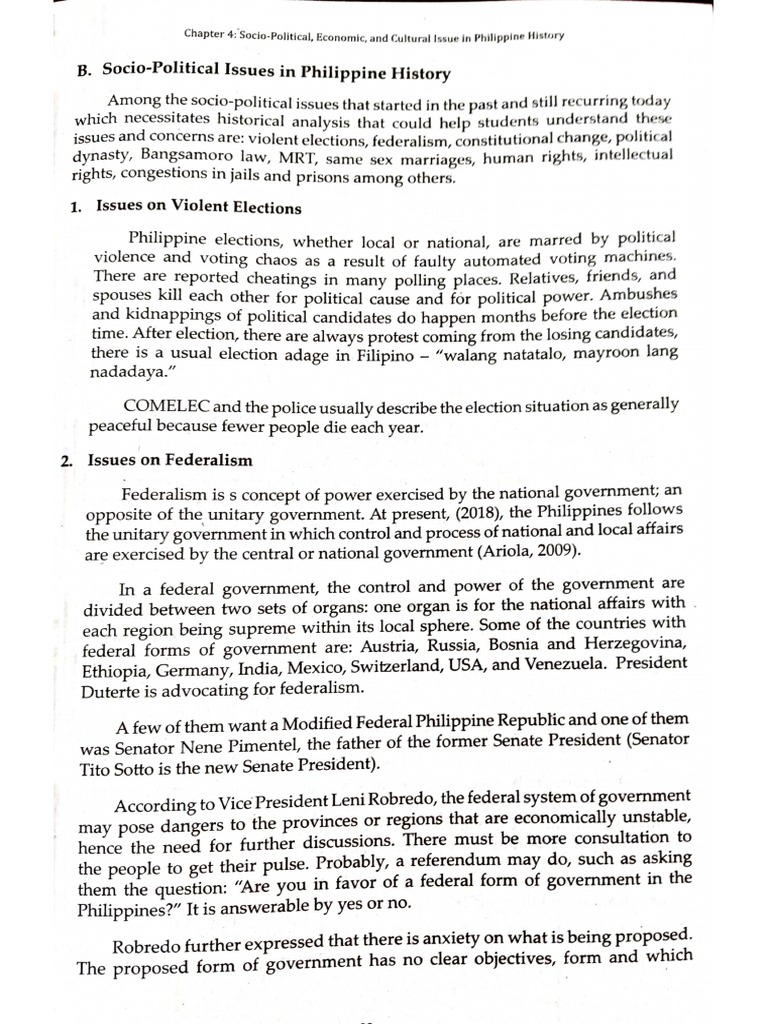 1st Socio Political Issues | PDF