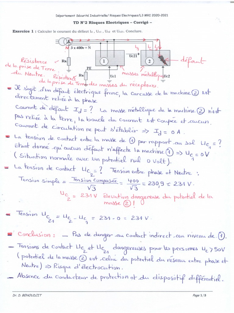 Analyse des Risques Électriques | PDF