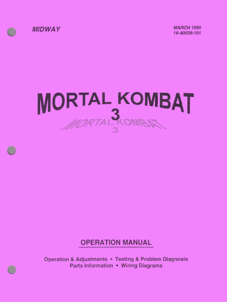 Manual Mortal Kombat 3 | PDF