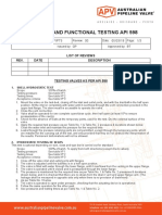 SOP Testing Procedure For Ball Valve-API 6D-1 | PDF | Valve | Leak