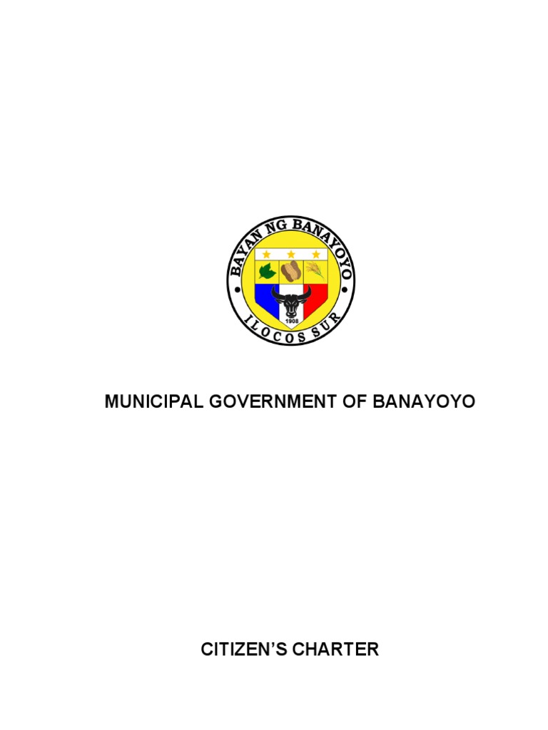 5 Citizen's Charter Banayoyo Ilocos Sur-2021-1st-Edition | PDF ...