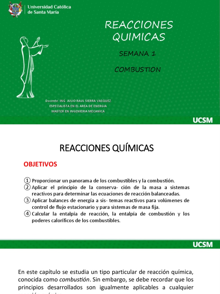 Reacciones Quimicas Combustion | PDF | Ciencia y matemáticas