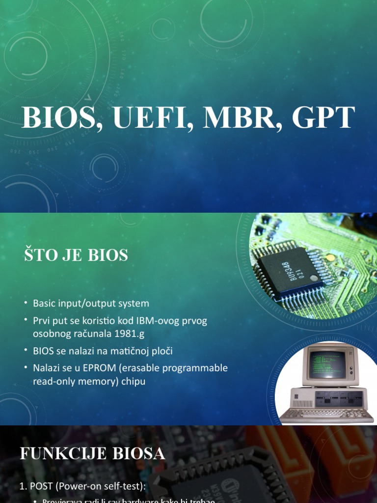 Bios Uefi MBR GPT | PDF