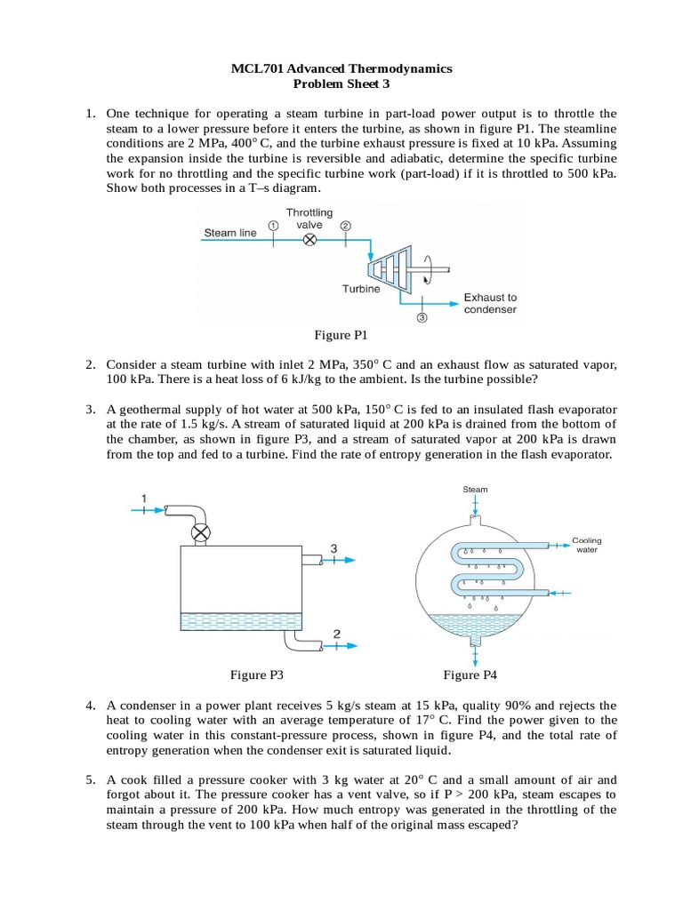 Assignment 3 | PDF | Exergy | Steam