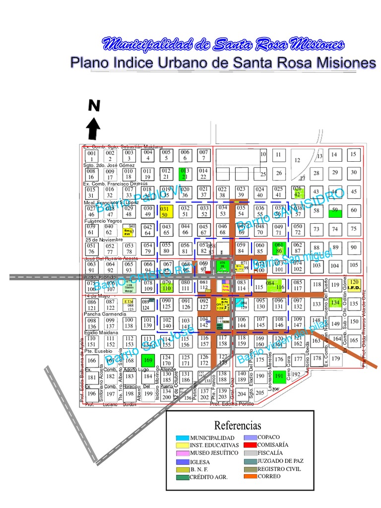 Plano de La Ciudad de Santa Rosa Misiones | PDF