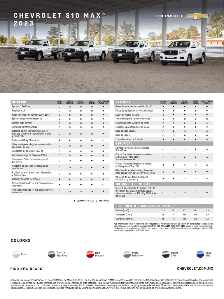 2023 s10 Max Ficha Tecnica | PDF | Sistema de freno antibloqueo | Airbag