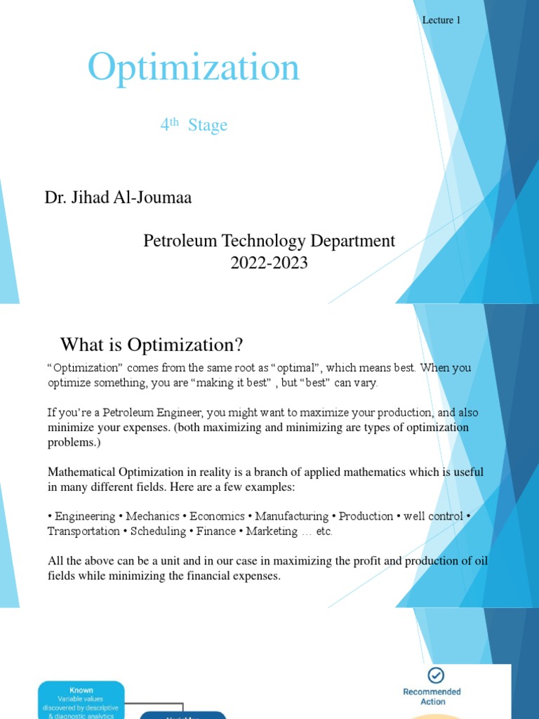 Optimization Lecture 1 2023 Pdf Mathematical Optimization Function Mathematics 