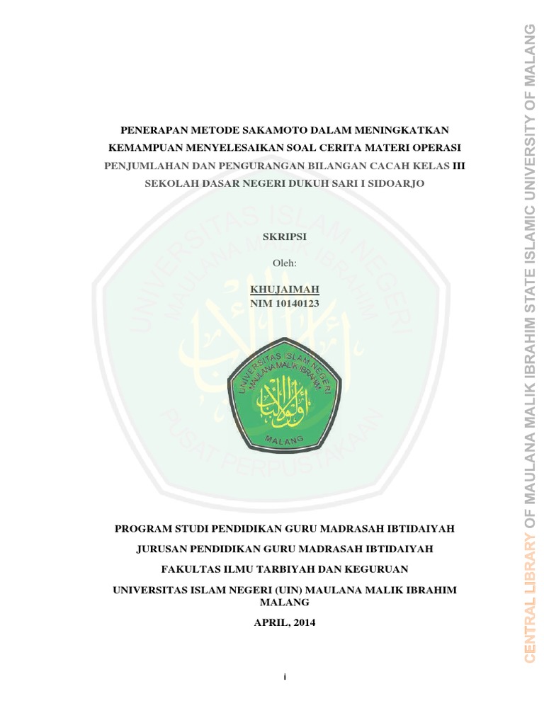 Metode Sakamoto Tingkatkan Kemampuan Soal Kelas III | PDF