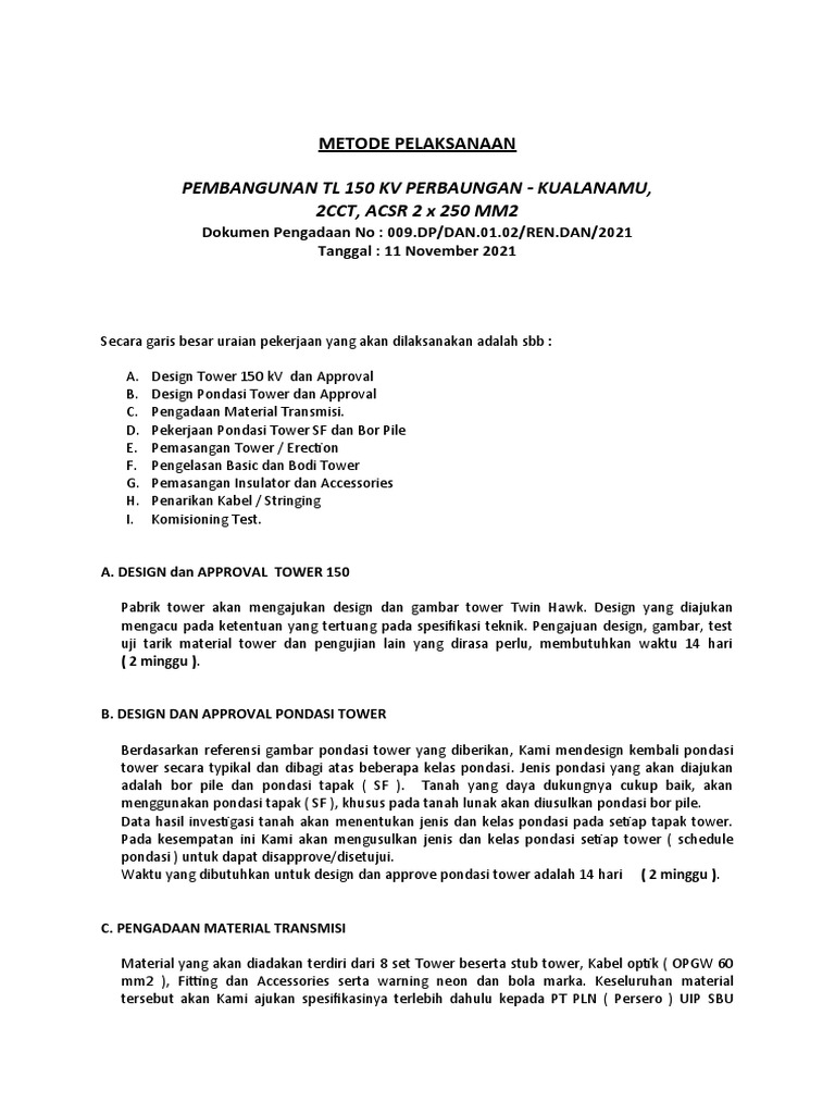 Metopel Perbaungan - Kno | PDF