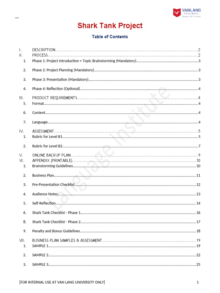 PDF PBA Manual - Shark Tank Project | PDF | Fluency | Grammar