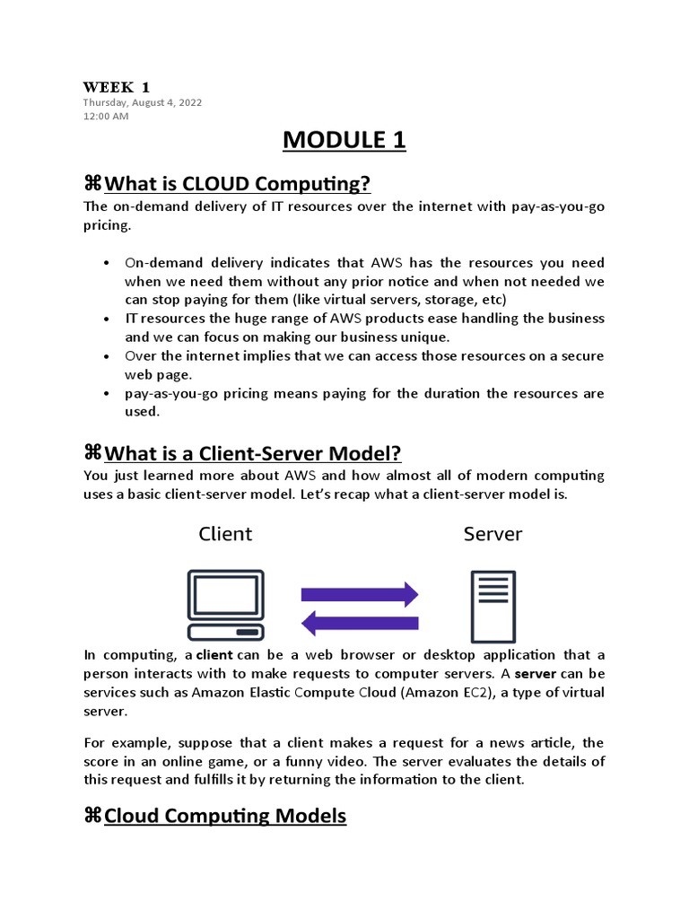 An Introduction to Cloud Computing Concepts: Modules on AWS Services, Cloud Deployment Models ...