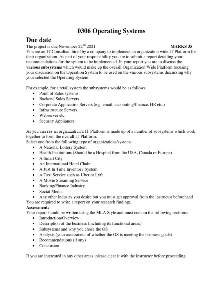 Operating Systems - Term Project | PDF | Turnitin | Plagiarism