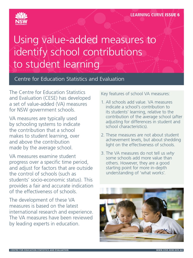 2014 Using Value Added Measures To Identify School Contributions To ...