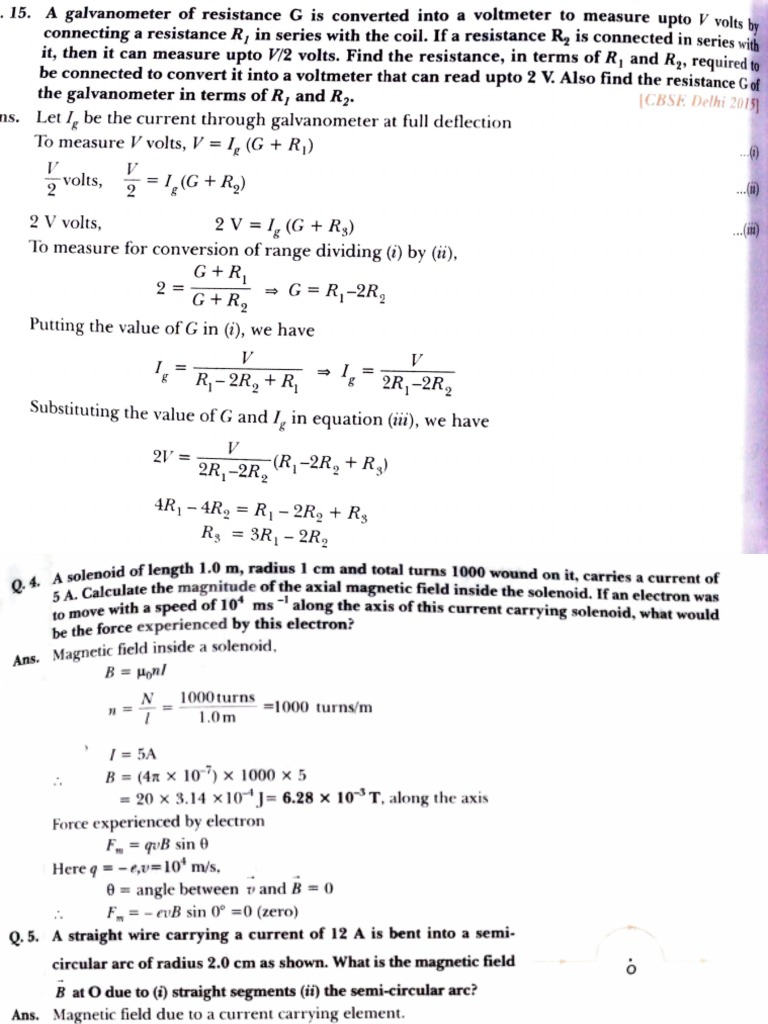 MEOC Numericals | PDF | Quantity | Physics