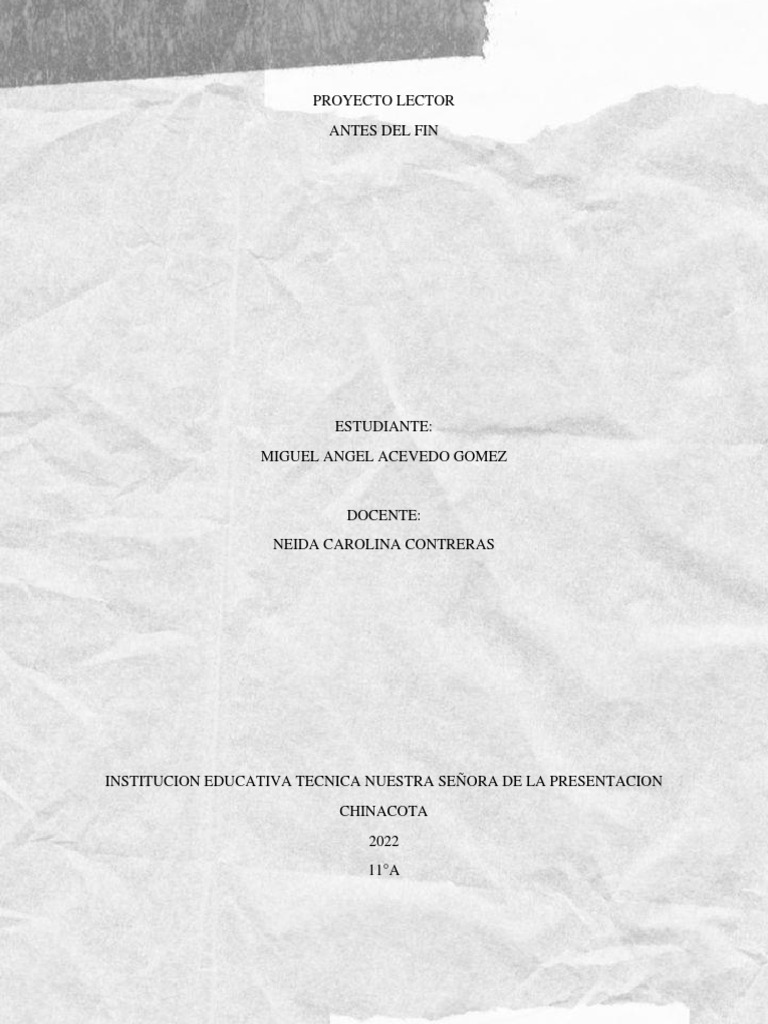 Proyecto Lector Español | PDF
