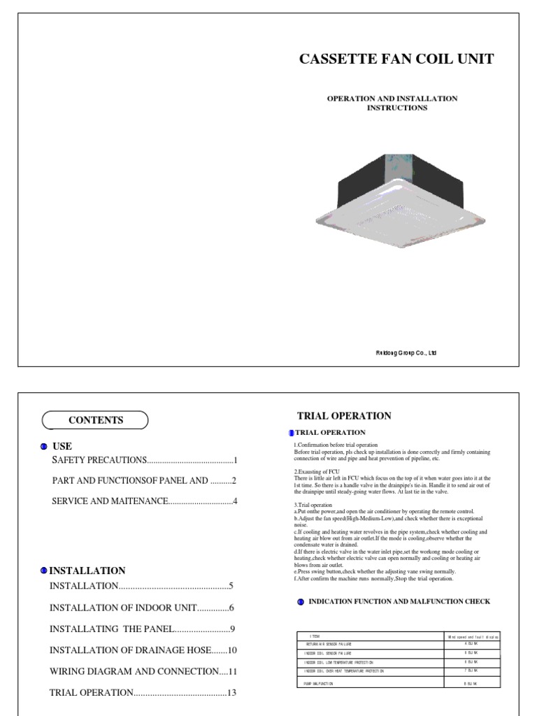 FCU Maintenance and Installation Guide | PDF | Pipe (Fluid Conveyance ...