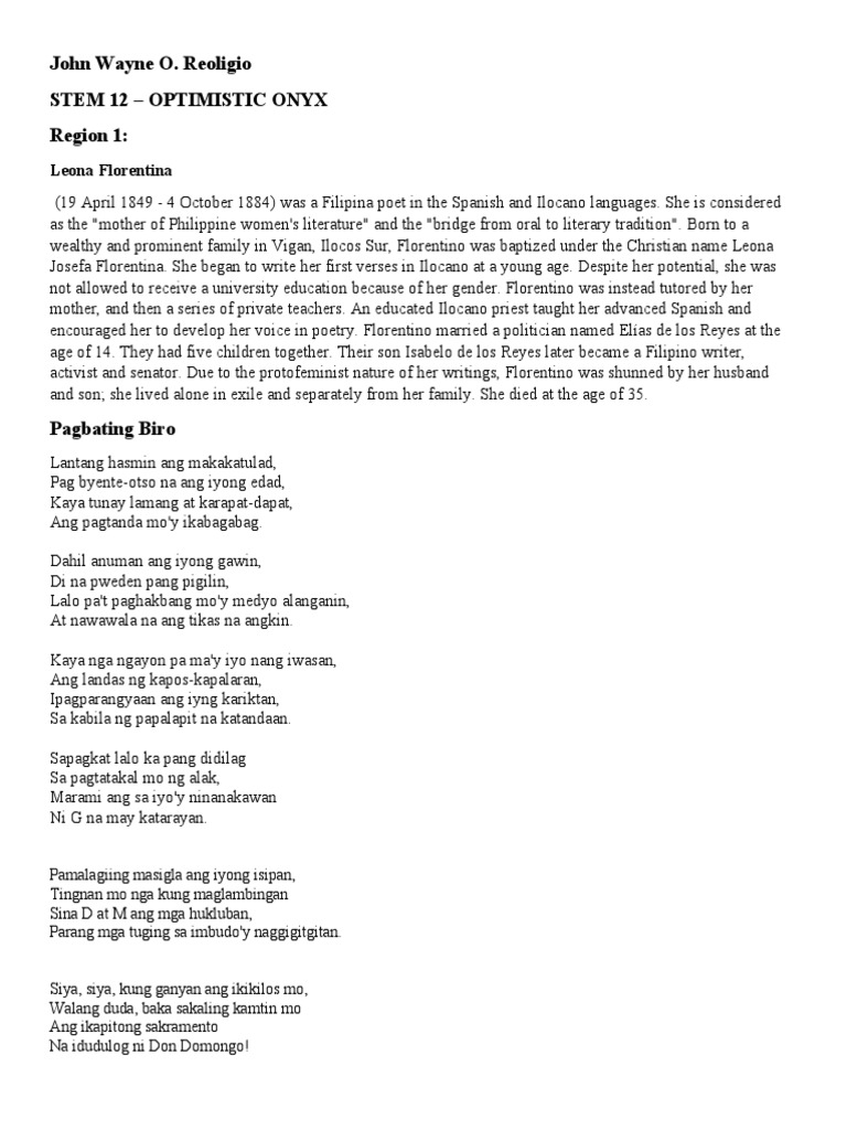 John Wayne O | PDF | Philippines
