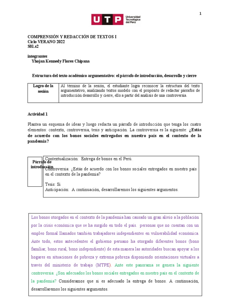 S01.s2 - Párrafo de Introducción | PDF | Pobreza | Pobreza e indigencia S01.s2 - Párrafo de Introducción | PDF | Pobreza | Pobreza e indigencia