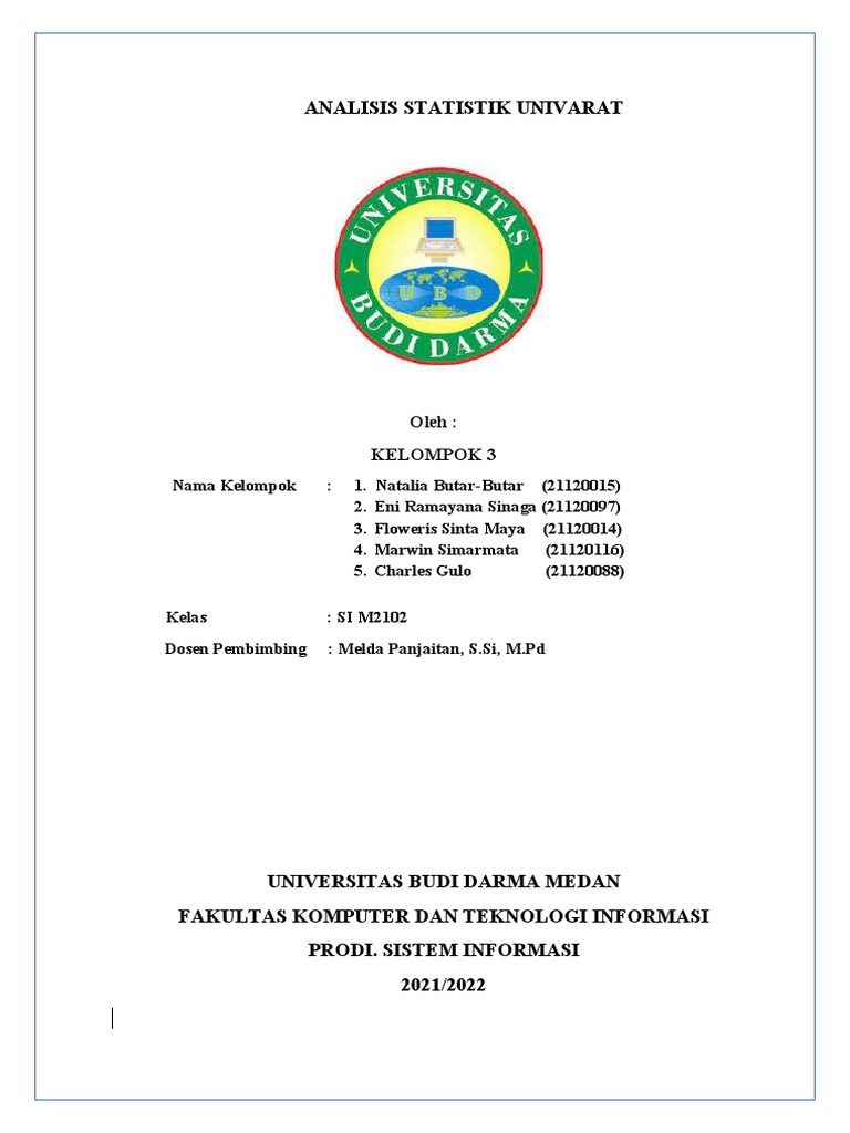 Analisis Univariat dan Uji Normalitas | PDF