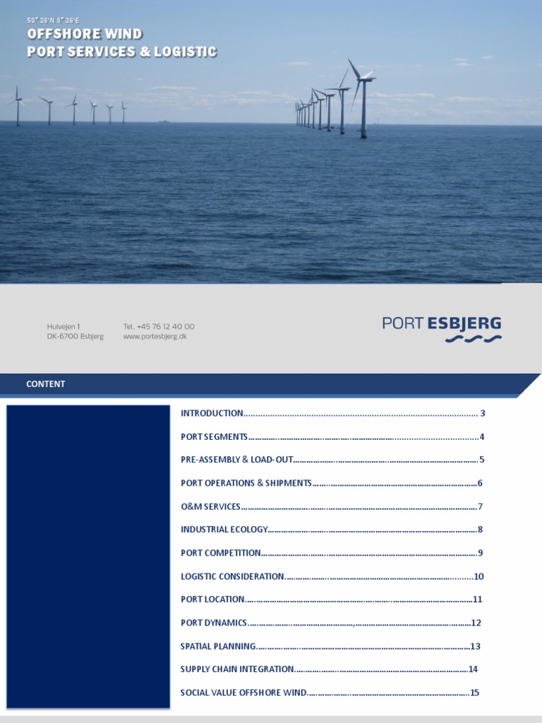 Offshore Wind, Port Services & Logistics - Esbjerg Port | PDF ...