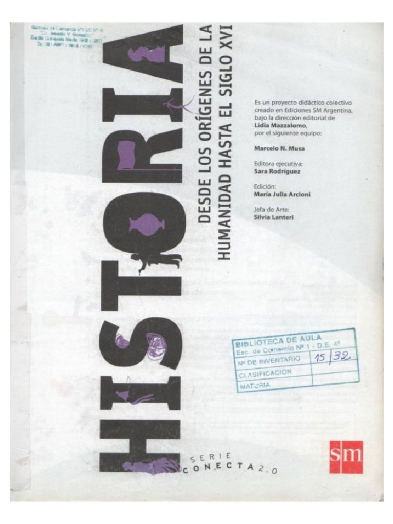 Historia 1 - Desde Los Orígenes de La Humanidad Hasta El Siglo XVI - Ed ...